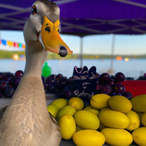 A duck walked up to a lemonade stand and he said to the man running the ...