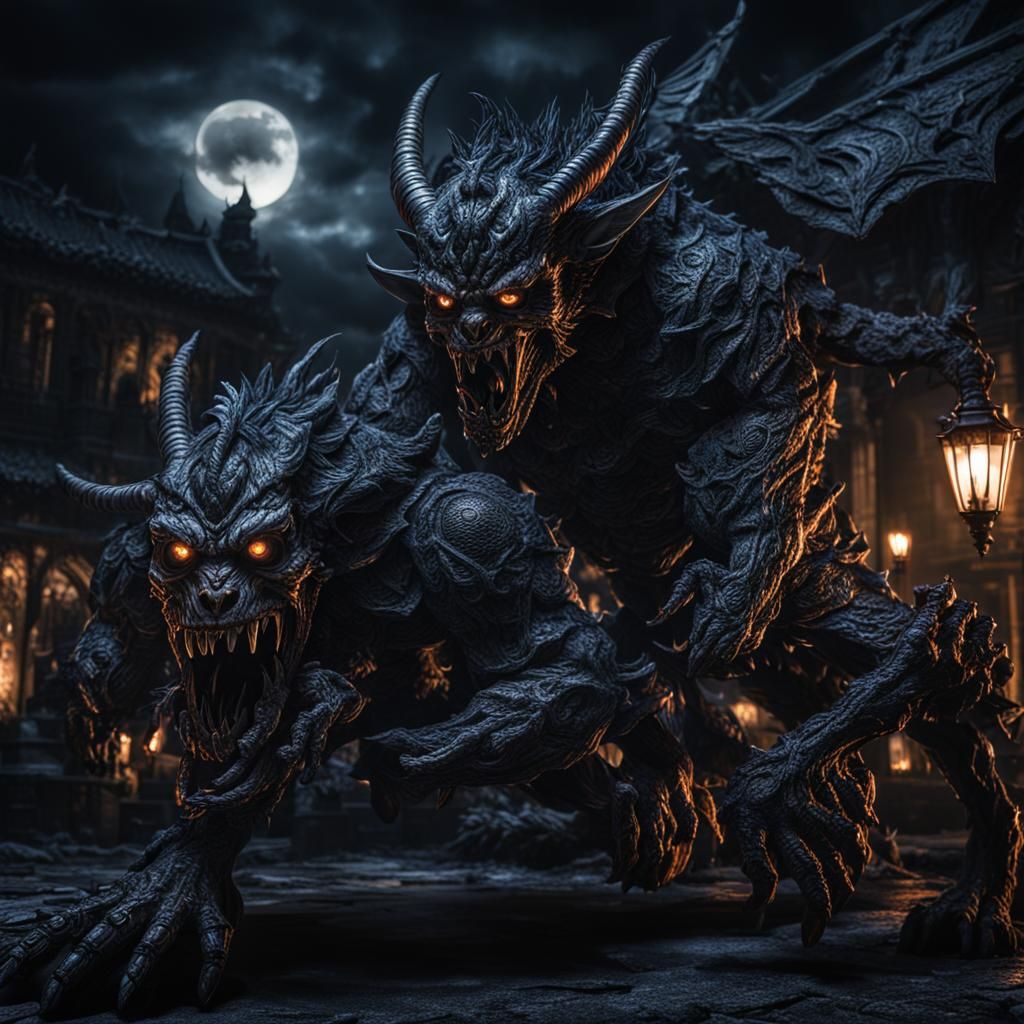 midnight demons - AI Generated Artwork - NightCafe Creator