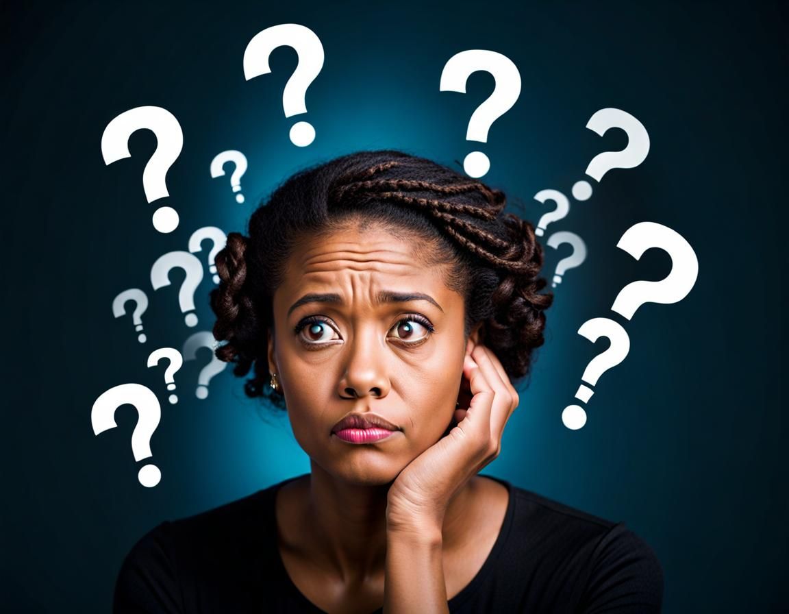 woman questioning - AI Generated Artwork - NightCafe Creator