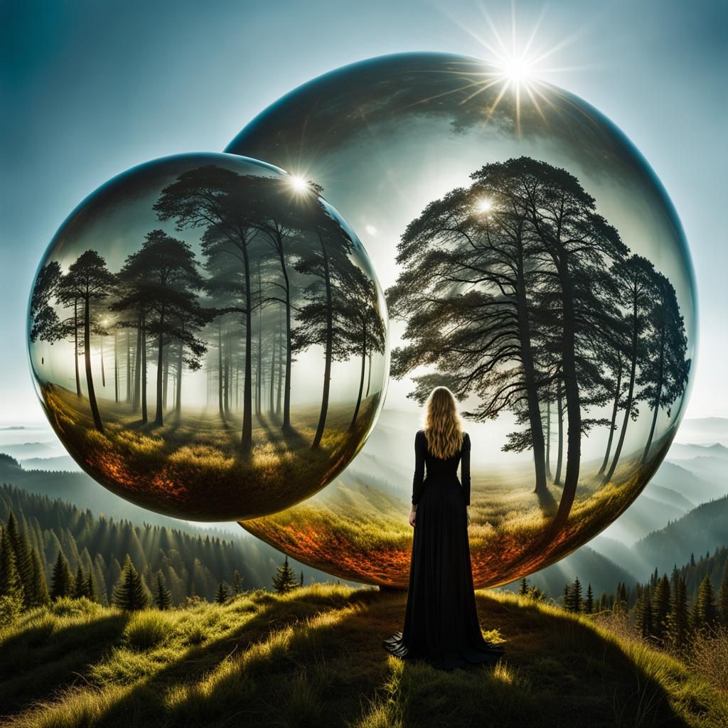 Triple sun exposure - AI Generated Artwork - NightCafe Creator