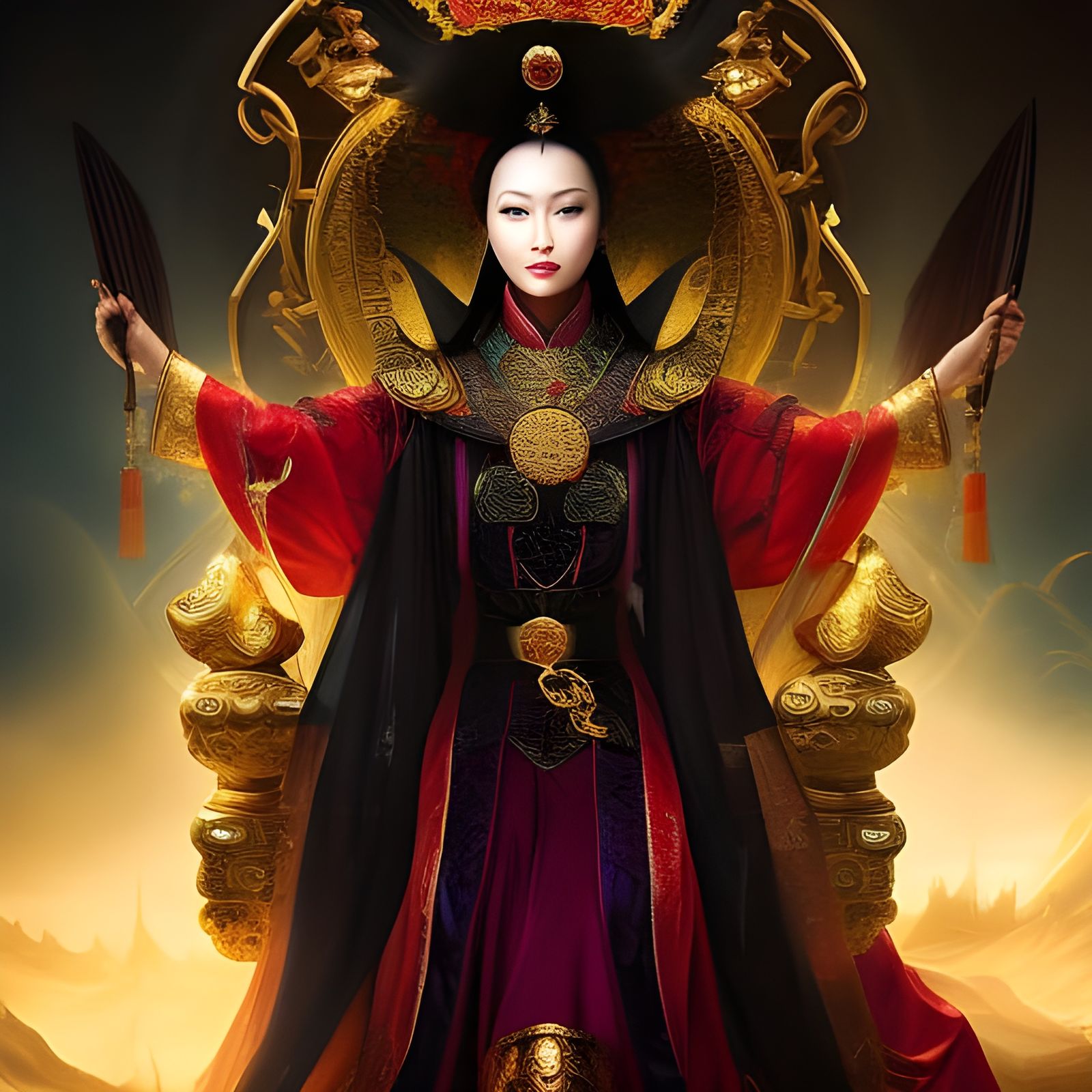 chinese wizard empress - AI Generated Artwork - NightCafe Creator