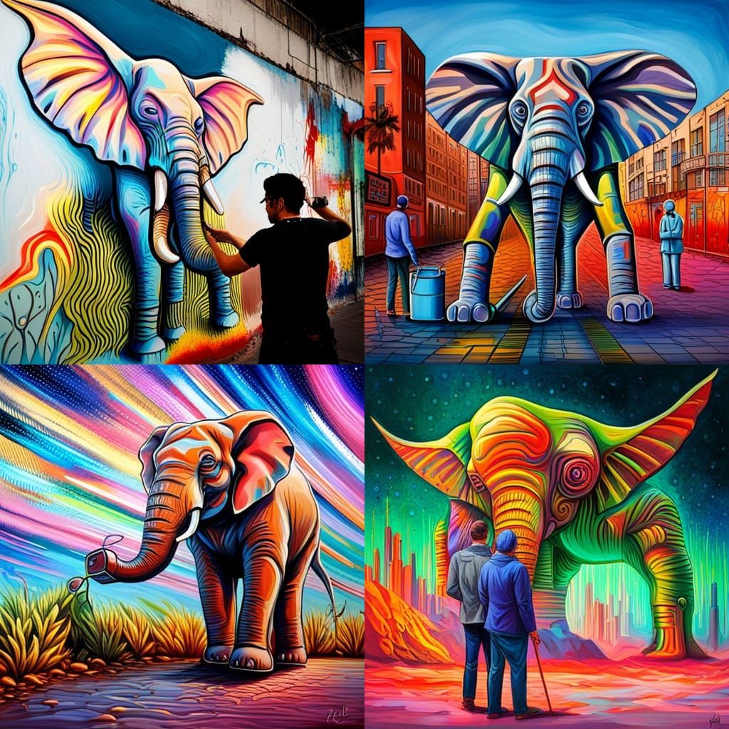 there are 7 blind scientists investigate an alien elephant robot ...