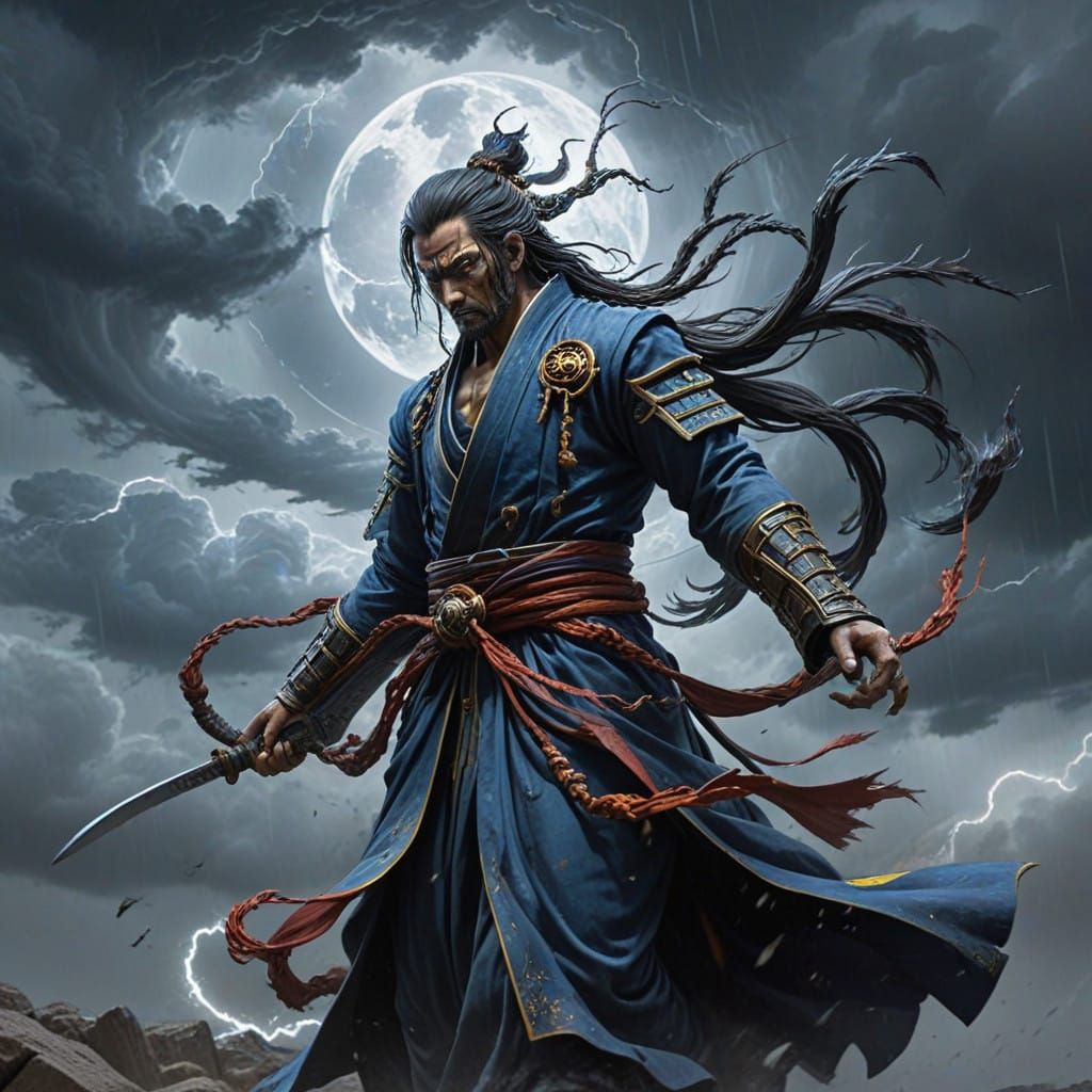 Soul reeper zanpakutō. Descending time and space, element air.