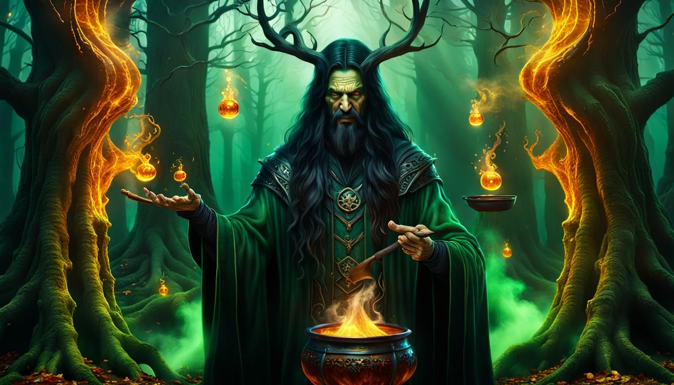 Tree Sorcerer - AI Generated Artwork - NightCafe Creator