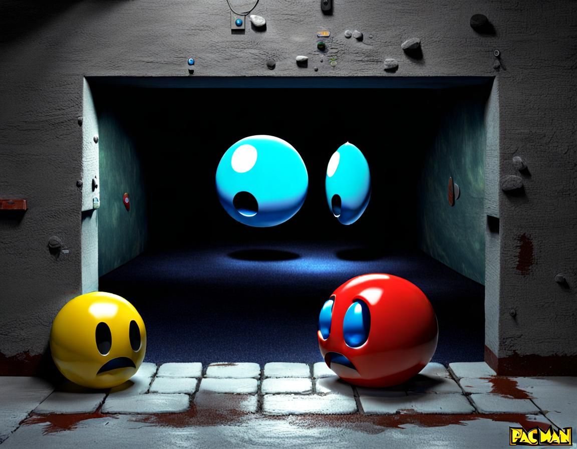 Pac-Man Begins - AI Generated Artwork - NightCafe Creator