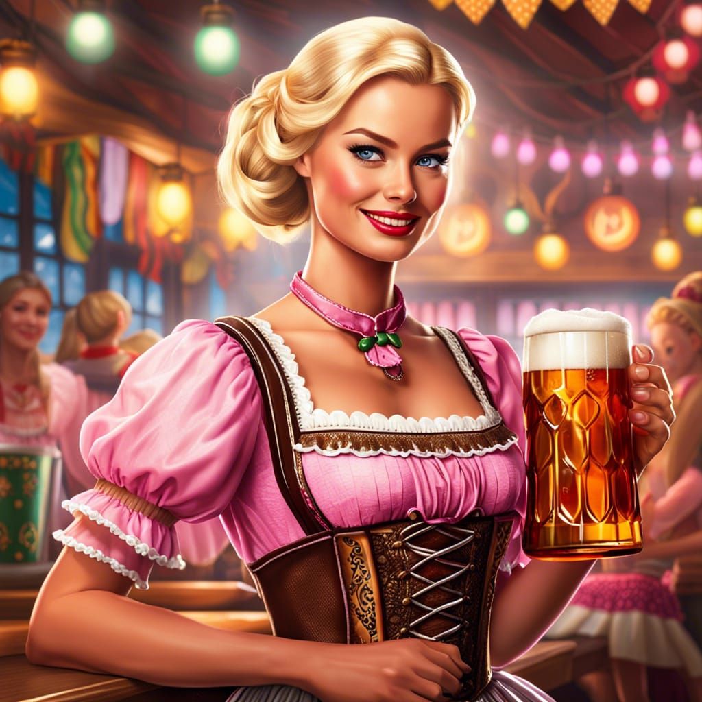 Barbie Beer Festival - AI Generated Artwork - NightCafe Creator