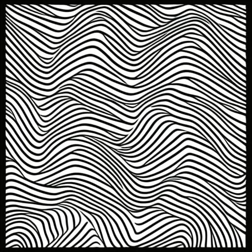 Abstract Line Art - Dynamic Abstract Line Art Composition