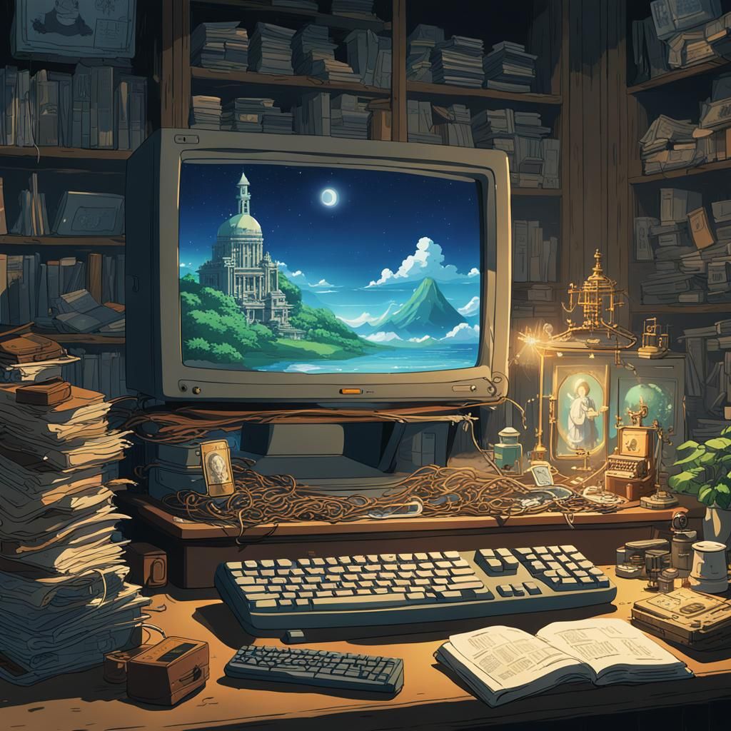 Computer Relics - AI Generated Artwork - NightCafe Creator