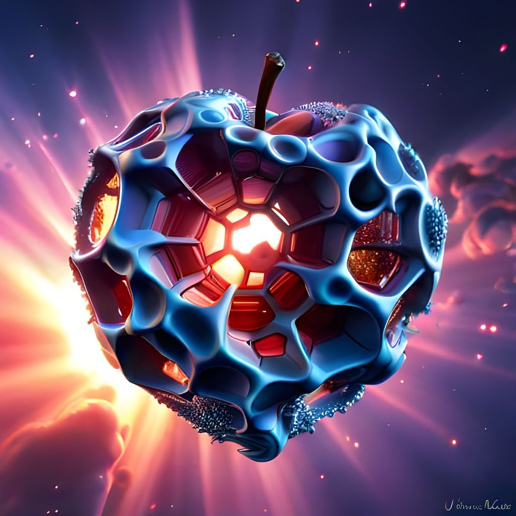 New Apple logo - see on NightCafe (https://creator.nightcafe.studio ...