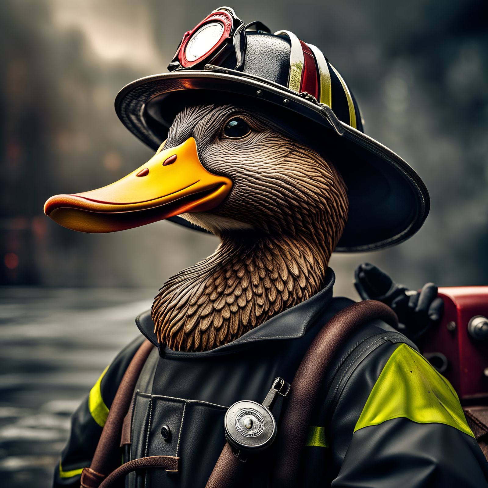Fire-Duck 🔥🦆🚒 - AI Generated Artwork - NightCafe Creator