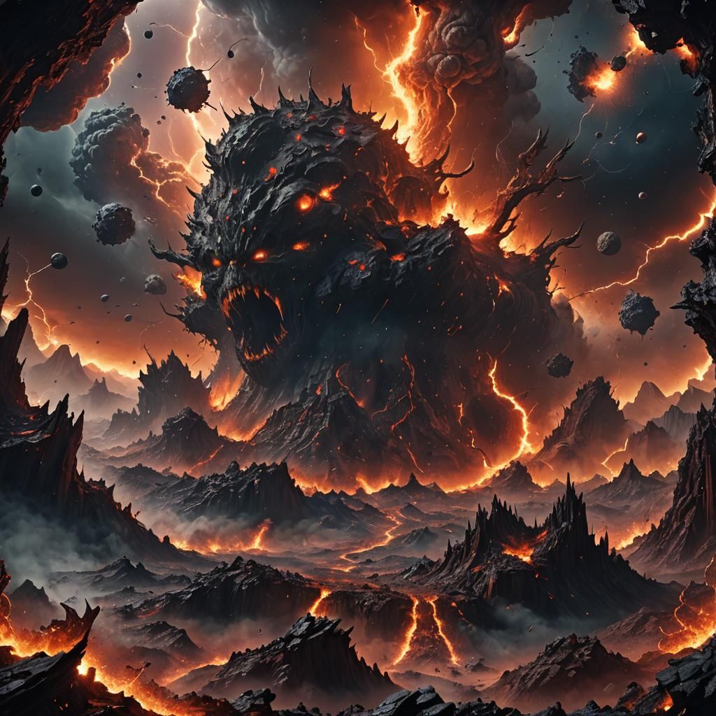 hell storm in space - AI Generated Artwork - NightCafe Creator