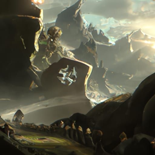 Ruins of a Broken Landscape - AI Generated Artwork - NightCafe Creator