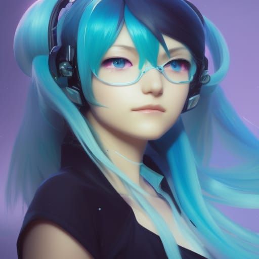Hatsune Miku - AI Generated Artwork - NightCafe Creator