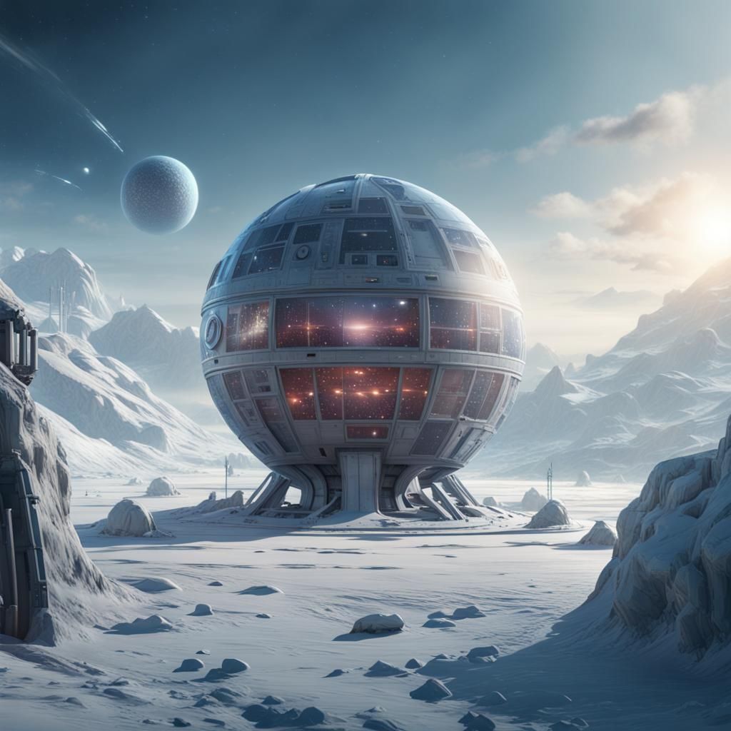Star Wars high tech base on Hoth - AI Generated Artwork - NightCafe Creator
