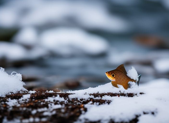 Snow Fish - AI Generated Artwork - NightCafe Creator
