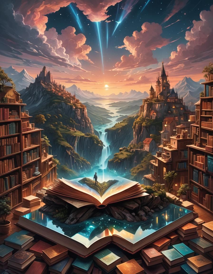 Magical Book - AI Generated Artwork - NightCafe Creator