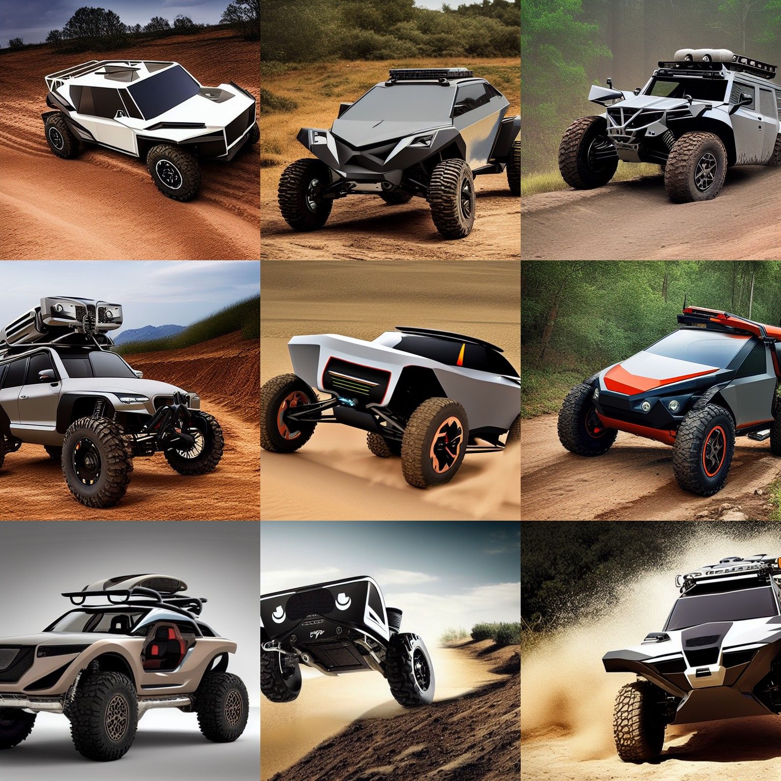 Off road vehicle design; balanced, powerful, aesthetic, leading edge ...