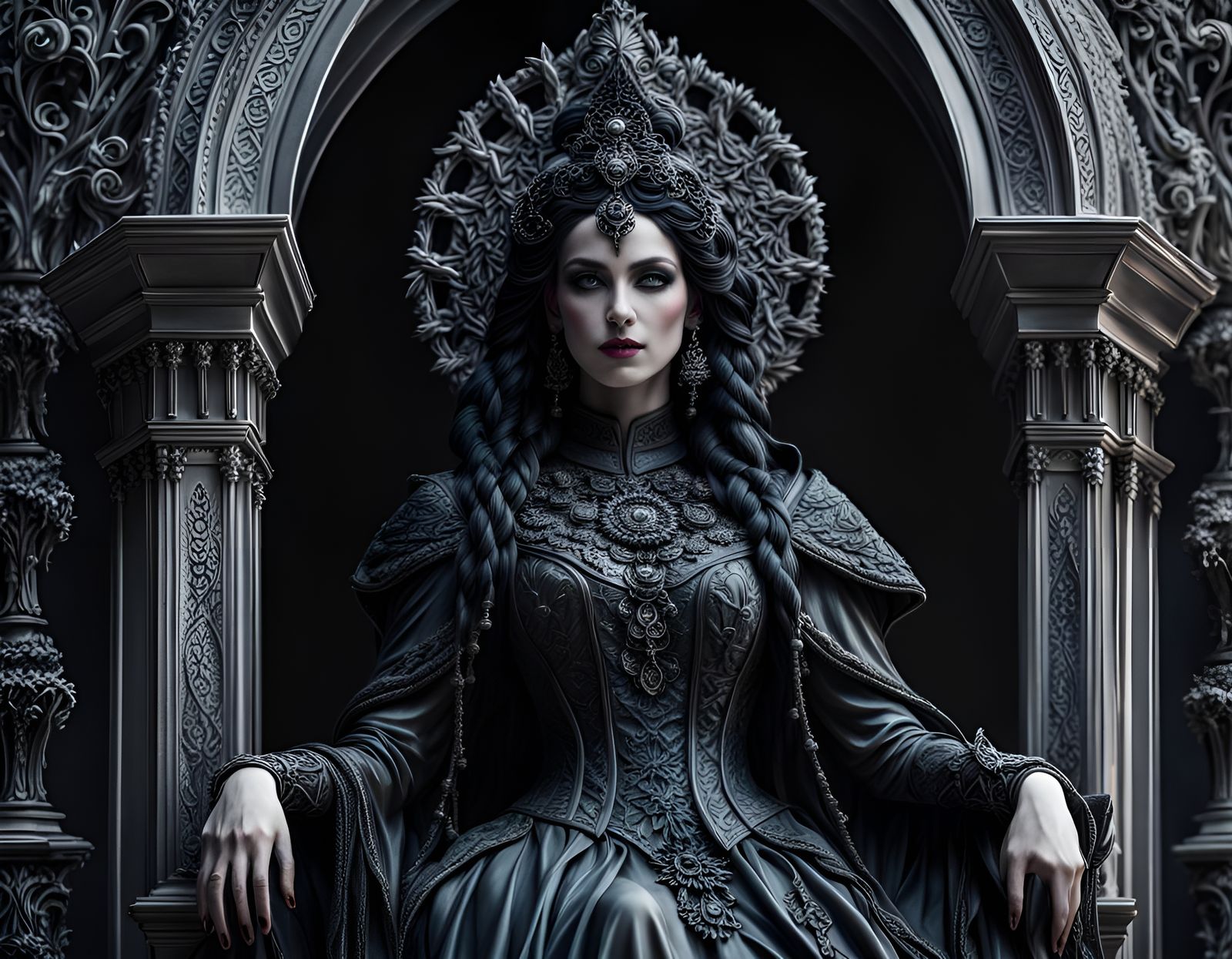 Woman of Stone II - AI Generated Artwork - NightCafe Creator