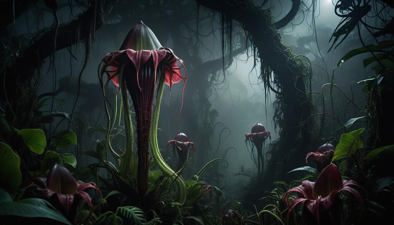 Botanical Horror - AI Generated Artwork - NightCafe Creator