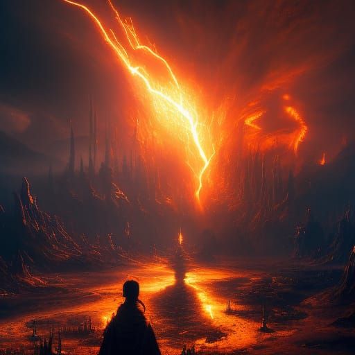 Fiery lighting - AI Generated Artwork - NightCafe Creator