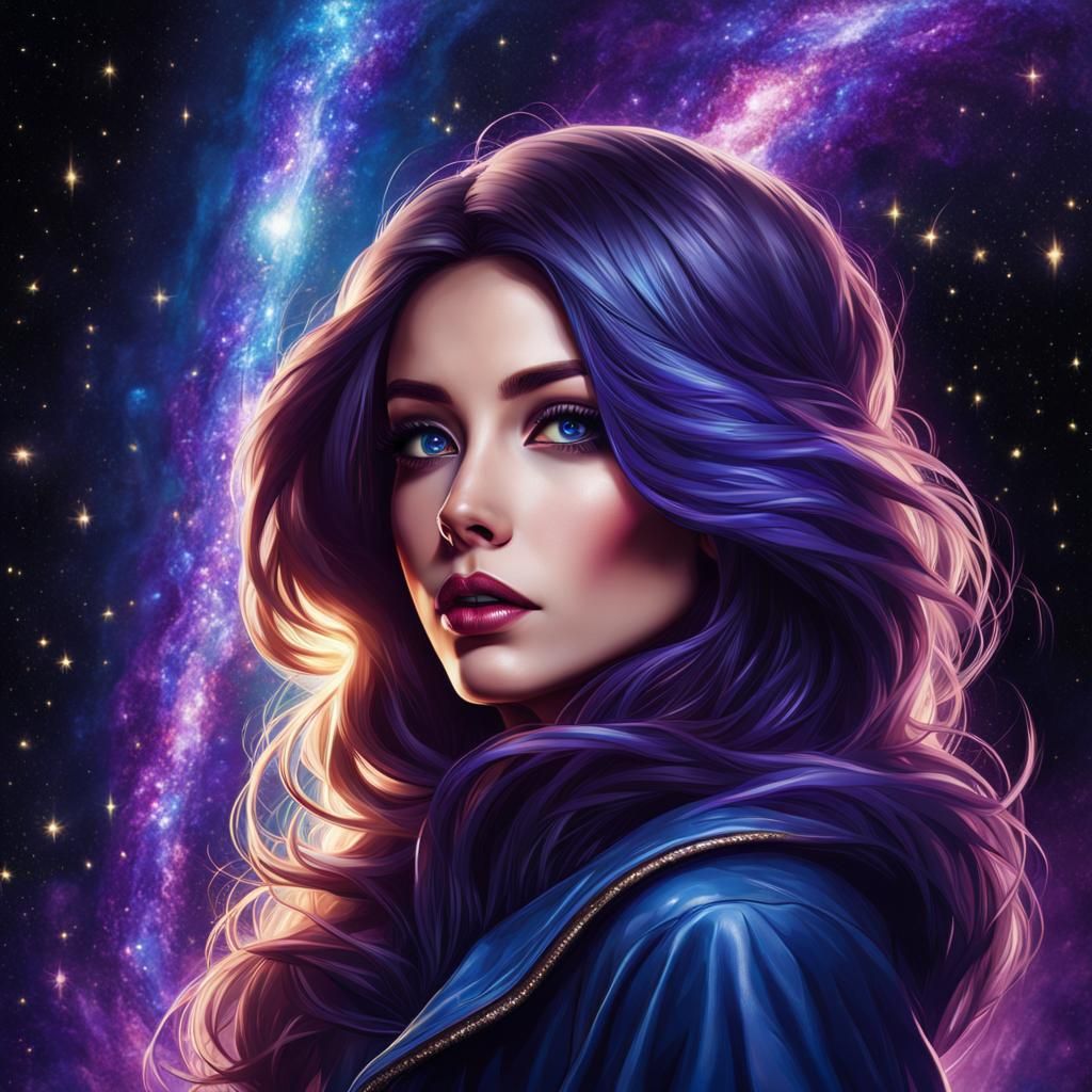 Galactic woman - AI Generated Artwork - NightCafe Creator