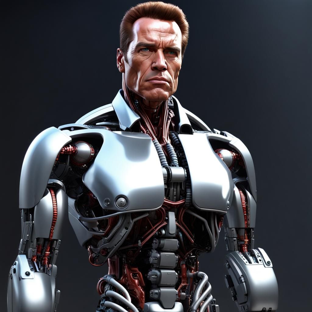 Schwarzenegger+Terminator - AI Generated Artwork - NightCafe Creator