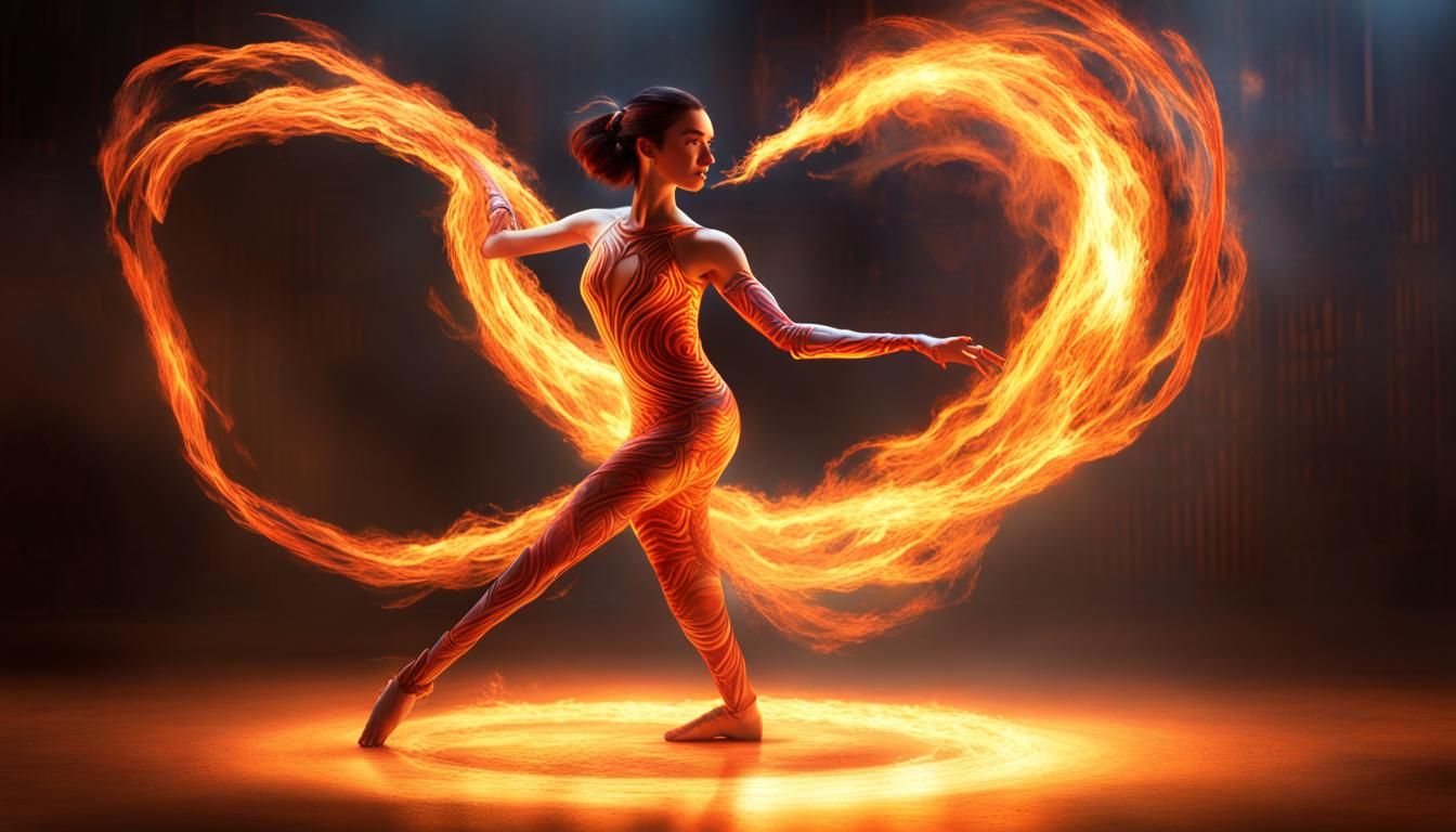 Occupation: Light and Fire Dancer Features: Dressed in a dancing ...