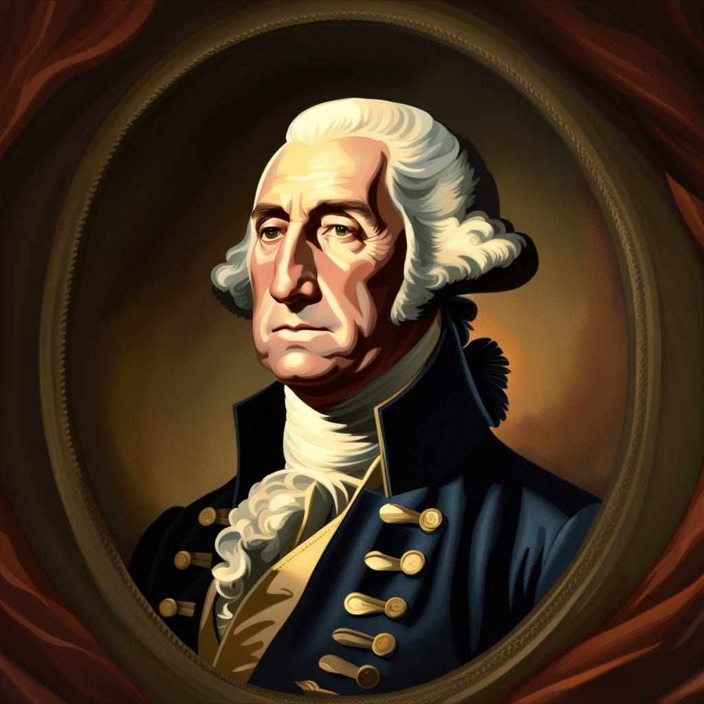 George Washington president of the United States post millennium style ...