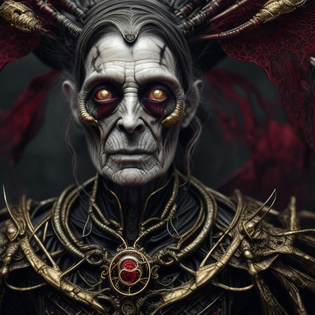 Insectoid witch crone. Lovecraftian. Eldritch. Gothic. Nightmare ...