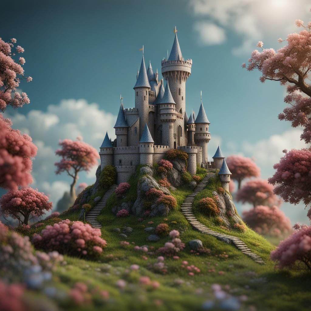Model castle - AI Generated Artwork - NightCafe Creator