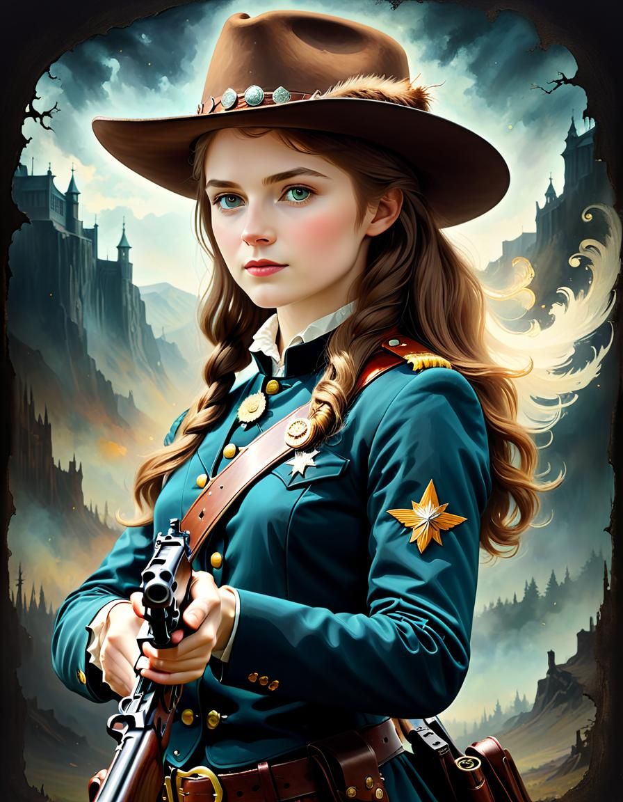 Annie Oakley - AI Generated Artwork - NightCafe Creator