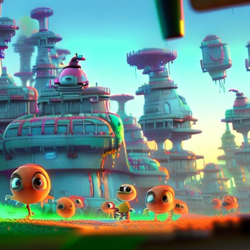 Alient ant farm - AI Generated Artwork - NightCafe Creator