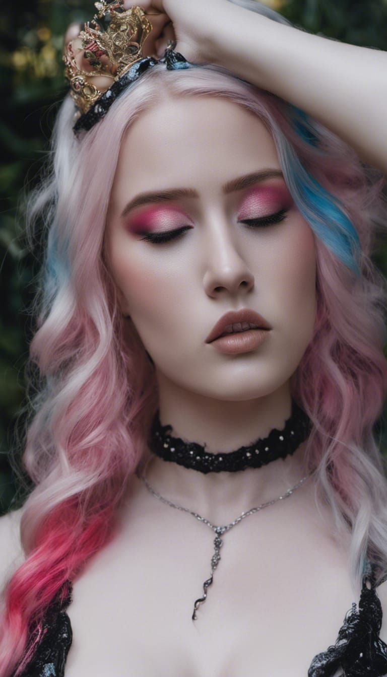 Goth, E-girl - AI Generated Artwork - NightCafe Creator