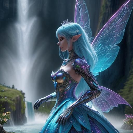 Amazingly Stunningly Beautiful colorful fancy fantasy fairy with ...