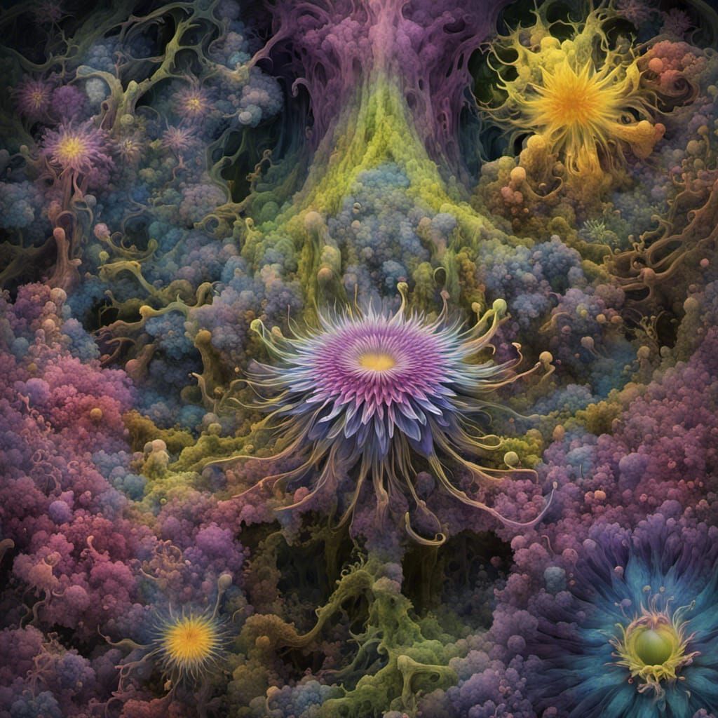 Fractal Passion-Flower: hyper-detailed super-complex GIANT_LARGEST ...