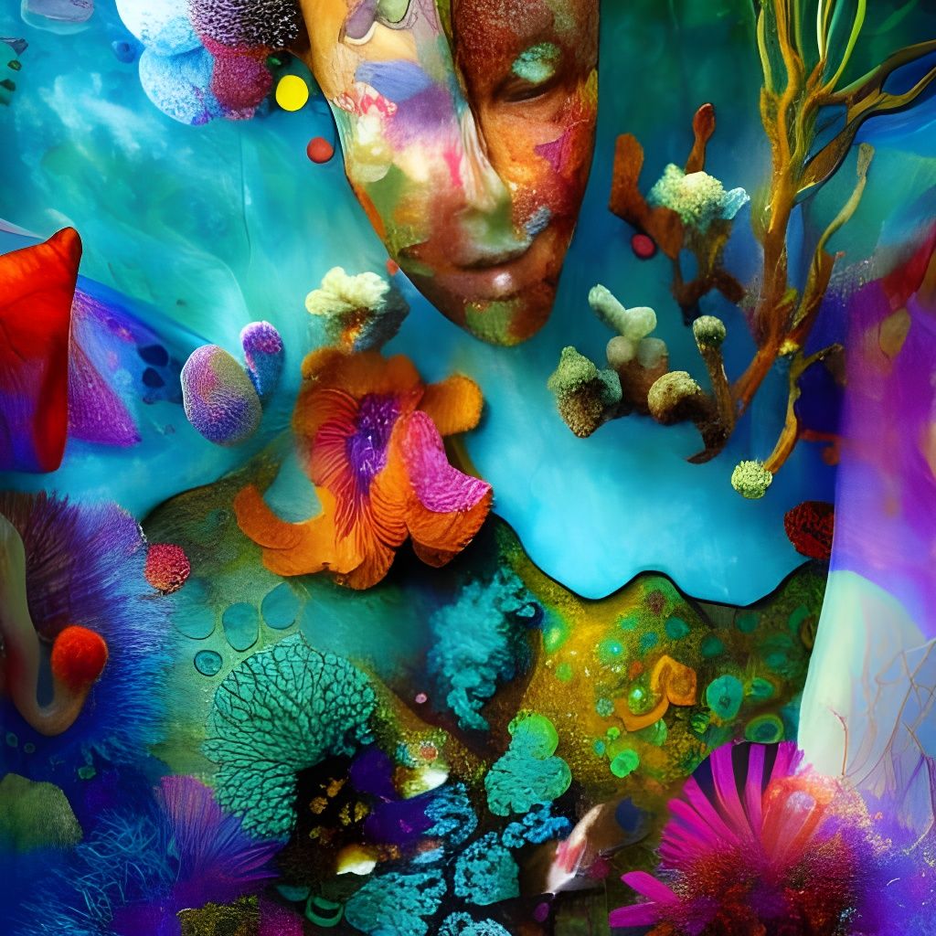 Coral Face - AI Generated Artwork - NightCafe Creator