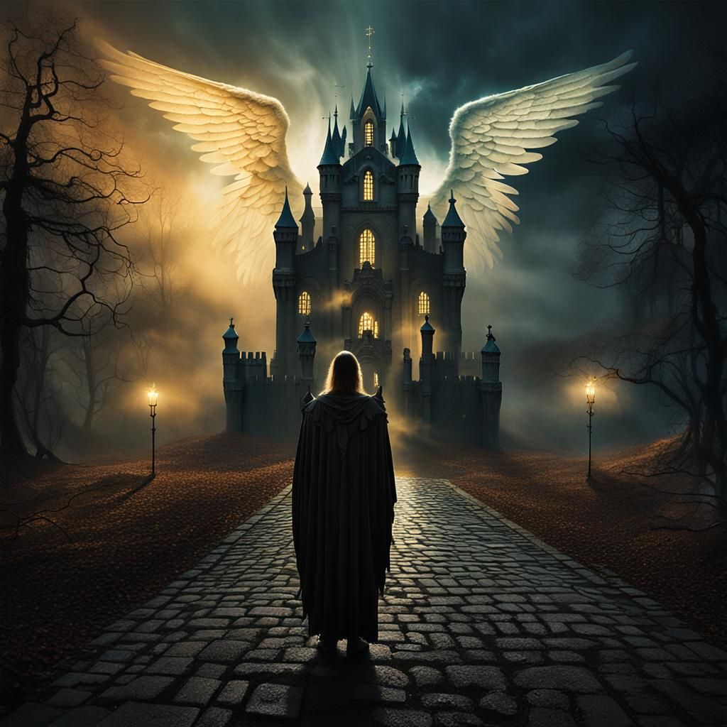 Heaven and darkness side by side - Surreal Angelic Encounter...