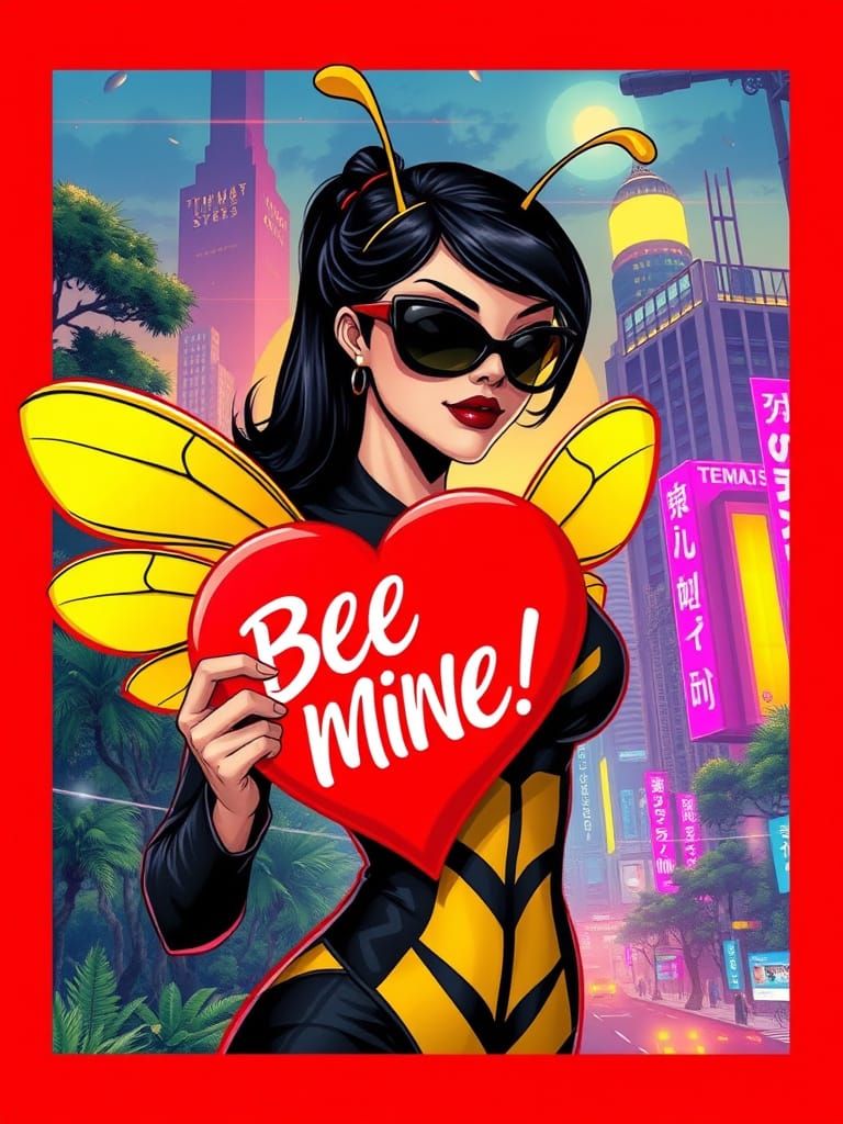 Bee Woman (Valentine's Day Cards) - Bee Woman (Valentine's D...