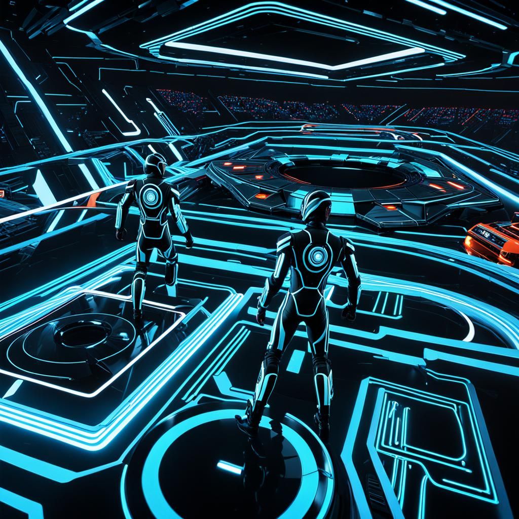 Tron - AI Generated Artwork - NightCafe Creator