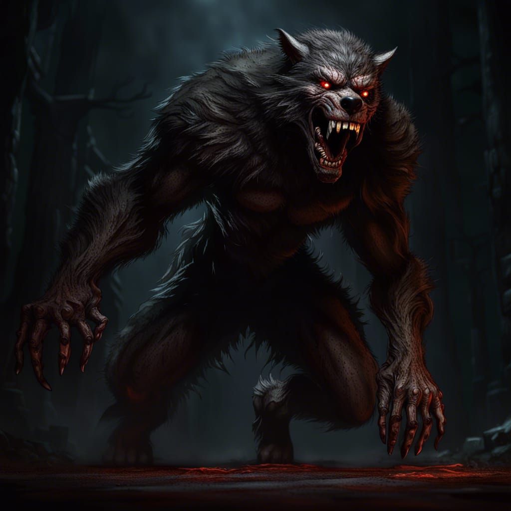 Werewolf - AI Generated Artwork - NightCafe Creator