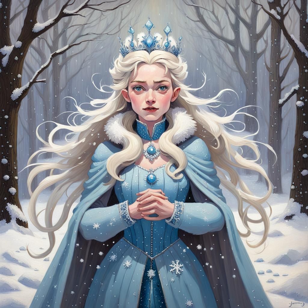 snow queen - AI Generated Artwork - NightCafe Creator