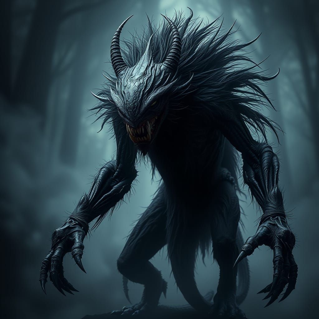 The beast in black - Biomechanical Beast in Dark, Ominous La...