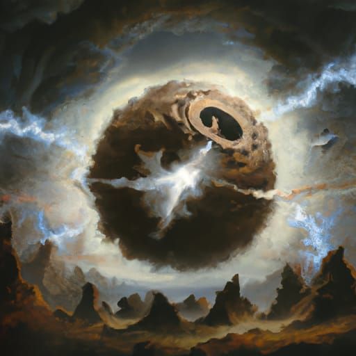 Time sphere exploding oil painting by James Gurney sinister by Greg ...