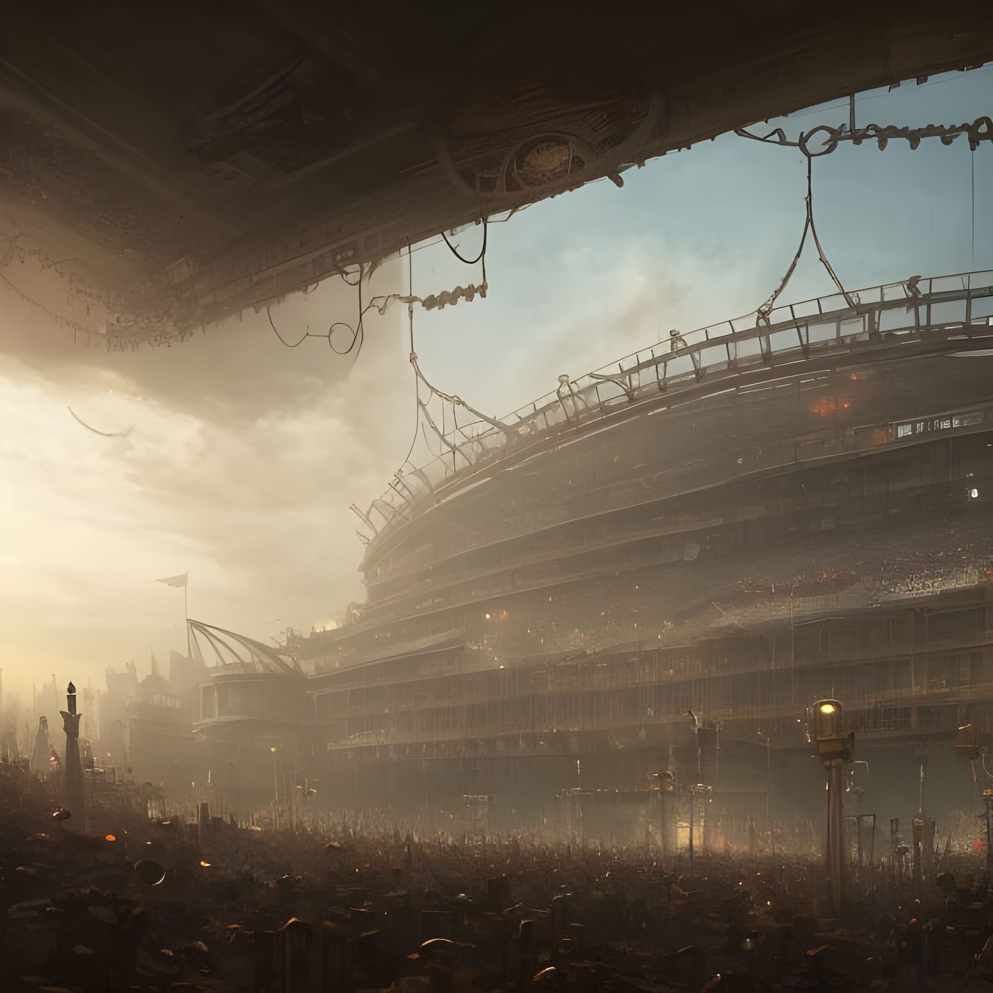 Steampunk Stadium I : r/nightcafe