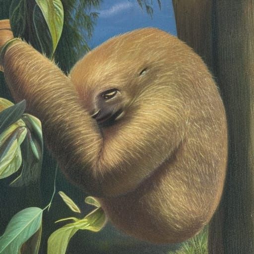 sloth - AI Generated Artwork - NightCafe Creator