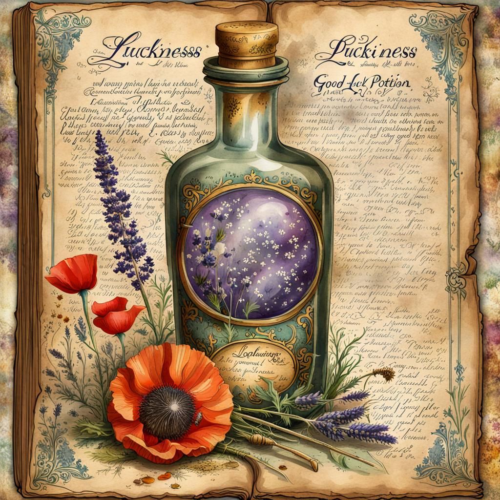 Good luck potion - AI Generated Artwork - NightCafe Creator