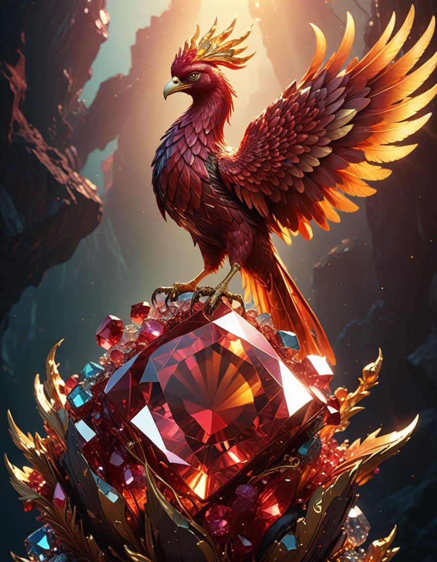 The Phoenix 🐦‍🔥 Resting Upon Its Ruby Throne