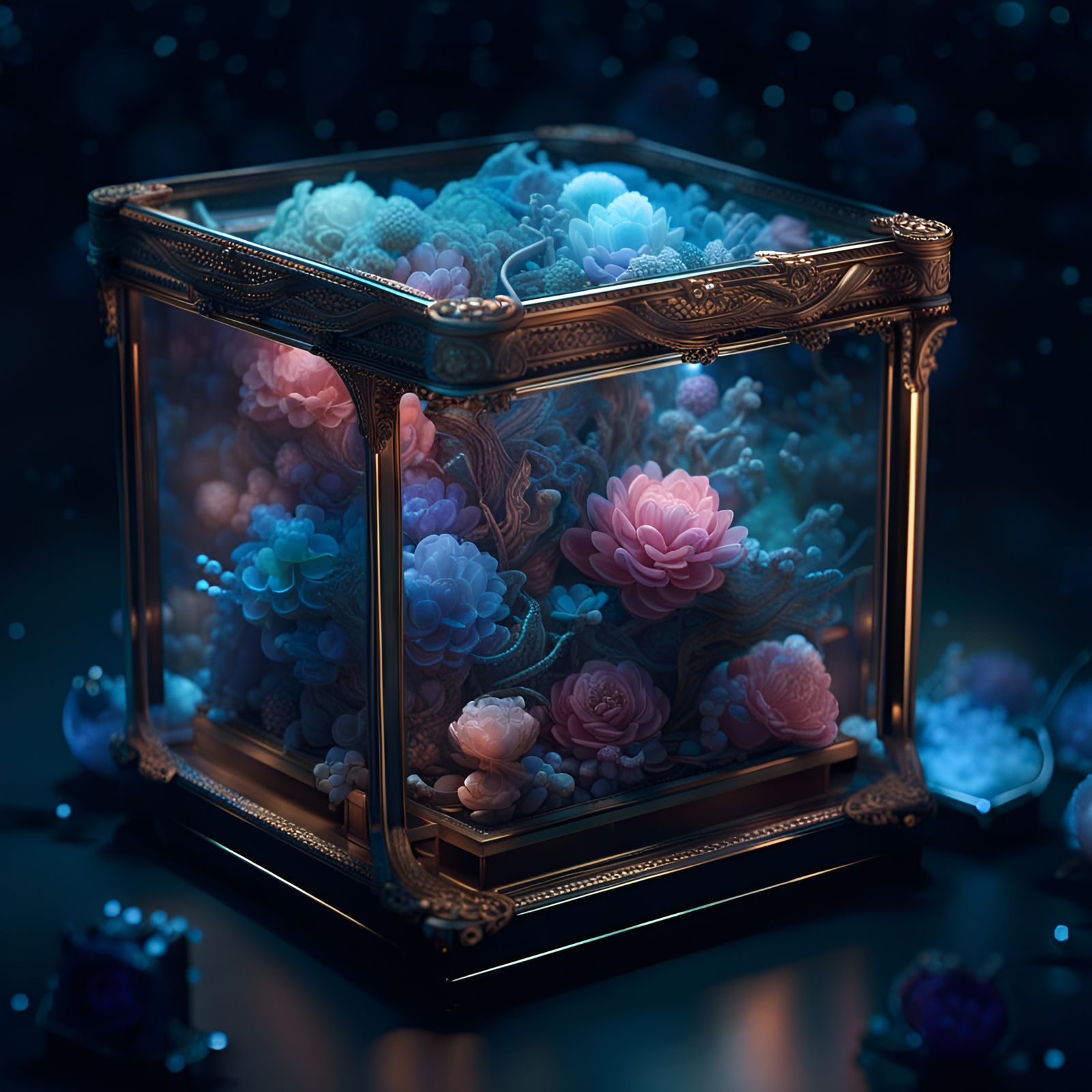 Inside A Glass Box - AI Generated Artwork - NightCafe Creator