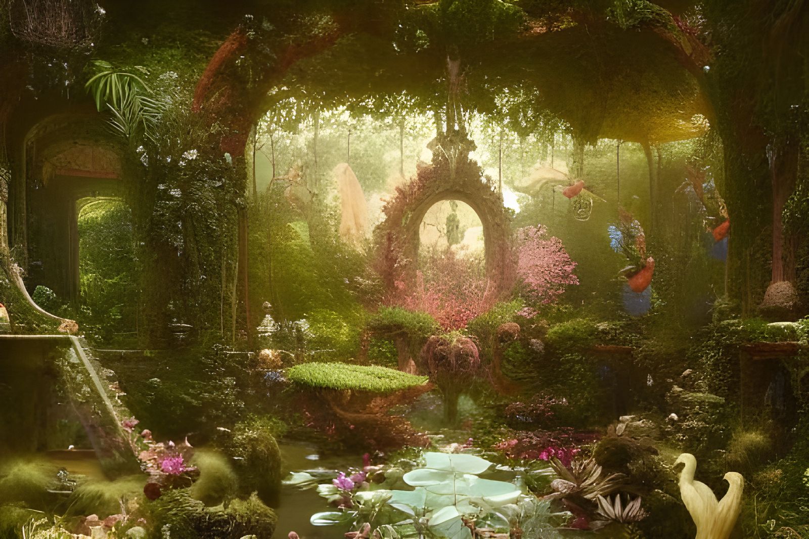 Strange edenic magic otherworld - AI Generated Artwork - NightCafe Creator