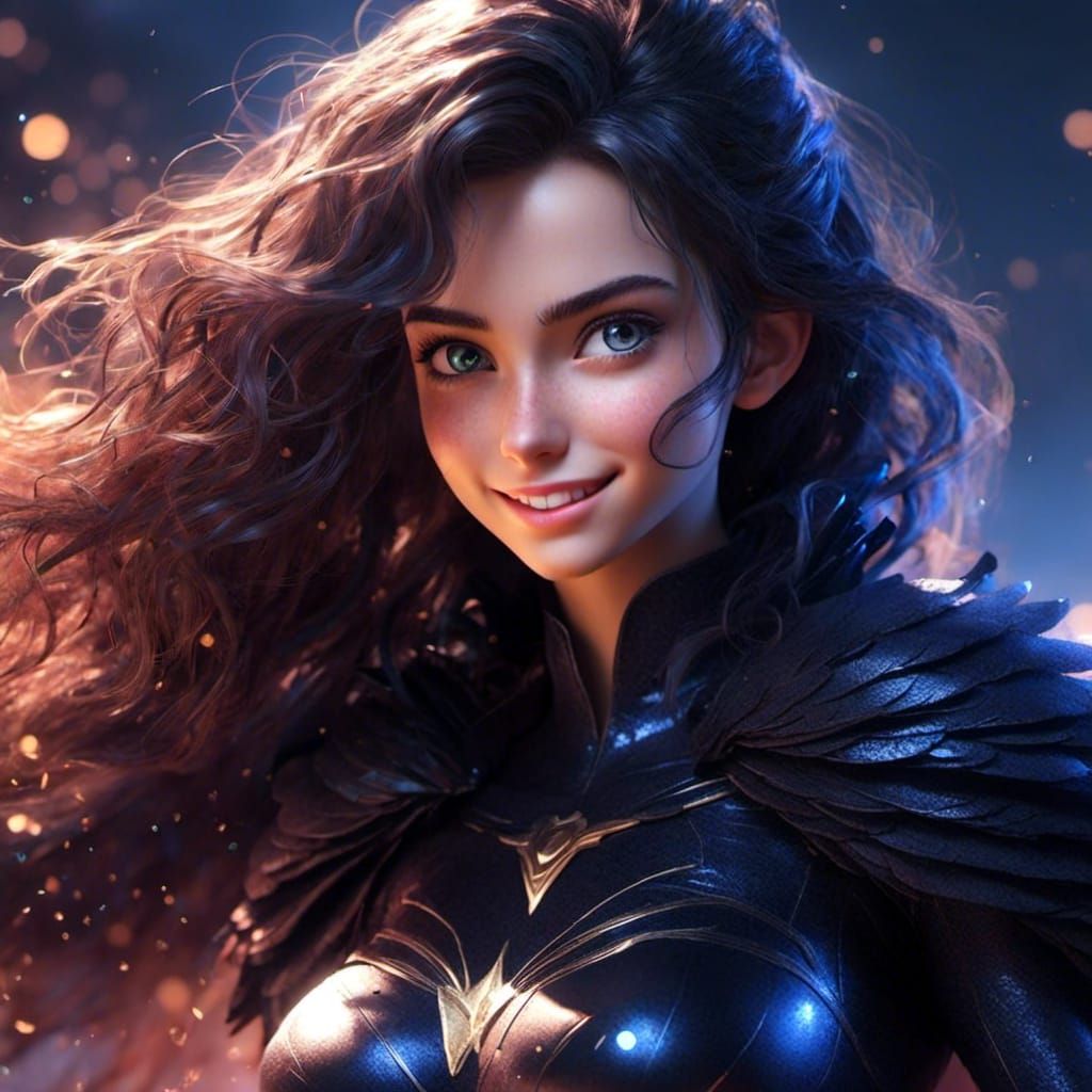 Radiant Black Raven - AI Generated Artwork - NightCafe Creator